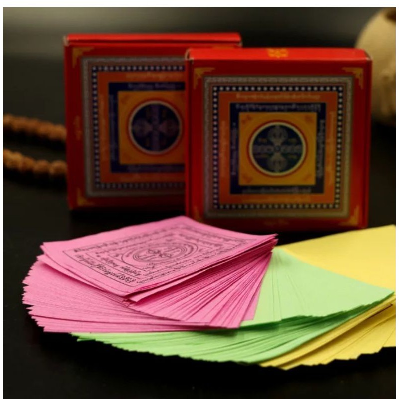 Jual kertas mantra tantra (LIU DAO JINGANG ZHOU)300lbr,3 warna | Shopee ...