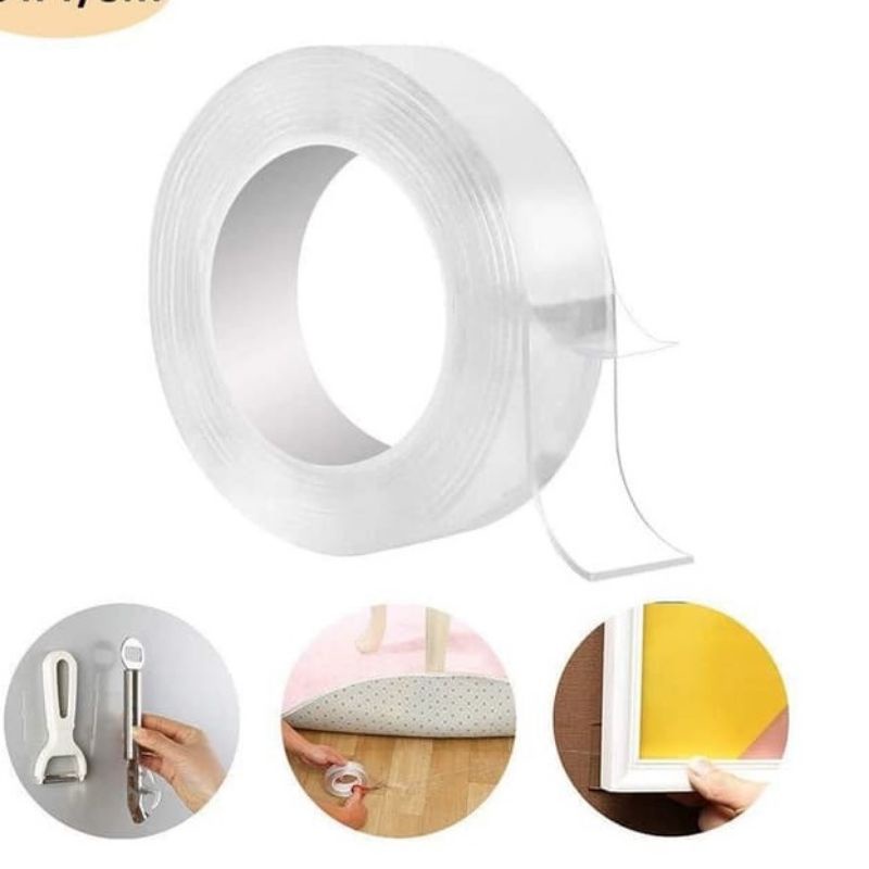 Jual DOUBLE TAPE GEL ISOLASI BENING 2 SISI / STICKER DOUBLE TAPE ISI 60 ...