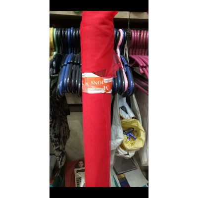 Jual Kain Tile Merah Polos | Shopee Indonesia