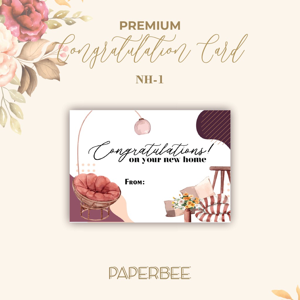 Jual Kartu Ucapan / Congratulation untuk Peresmian Rumah Baru | Shopee ...