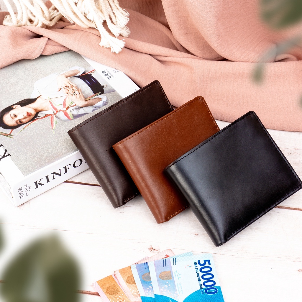 Jual Kenes Leather Dompet Pria Kulit Asli Rocky - Free Gravir Nama ...