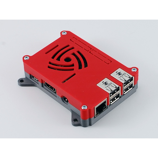 Jual Casing Raspberry Pi 3 B+ With 30mm Fan VESA Mounting | Shopee Indonesia