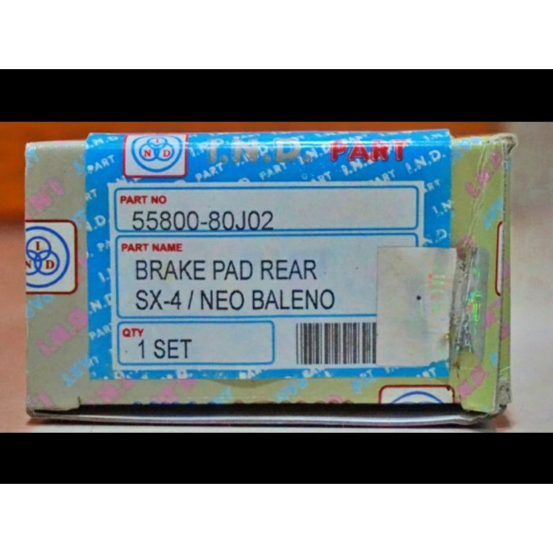 Jual REAR DISC BRAKE PAD SUZUKI SX4 SX-4 XOVER X-OVER NEO BALENO KAMPAS ...