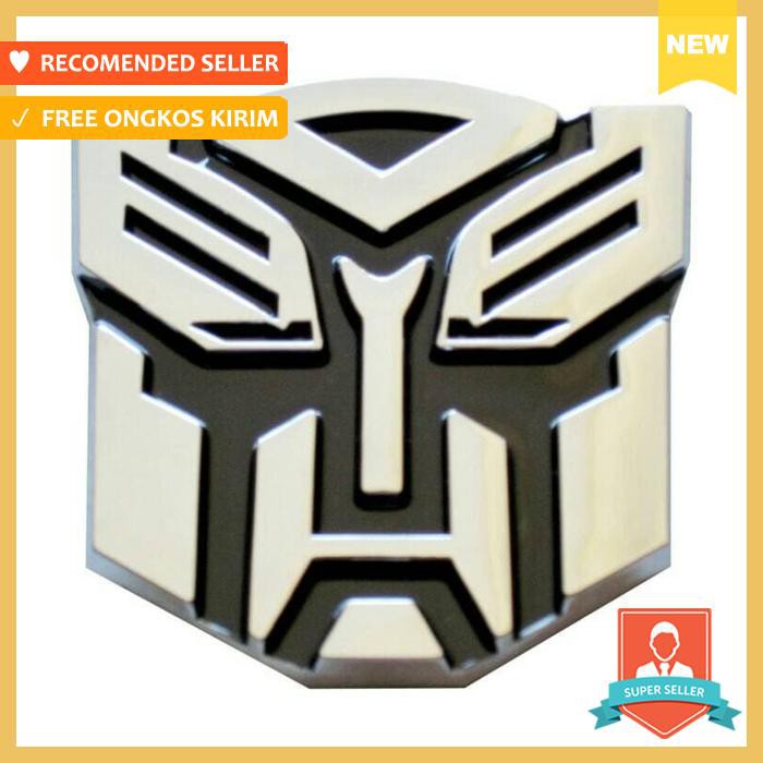 Jual Emblem Transformer Autobot Chrome/ Transformers Auobots Otobots ...