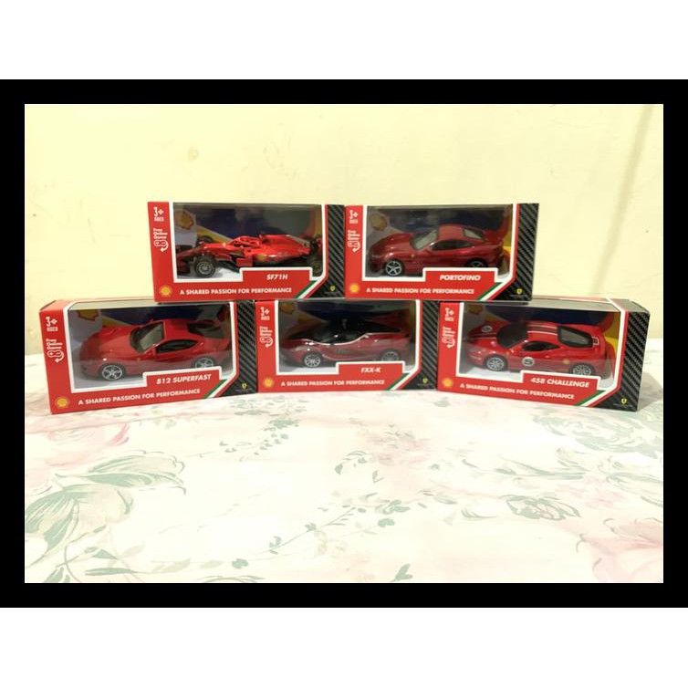 Jual Diecast Shell Ferrari Original 1 Set New Bnib Terlengkap | Shopee ...