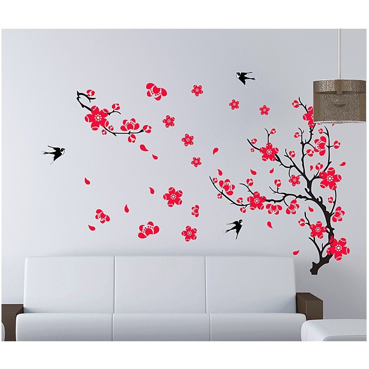 Jual Reliza Wall Sticker Bunga Sakura Flower Matahari Lily Stiker ...