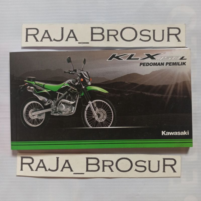 Jual Buku pedoman pemilik Kawasaki KLX 150 L KLX150L | Shopee Indonesia