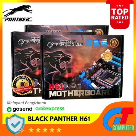 Jual Motherboard Black Panther H61 DDR3 Socket LGA 1155 | Shopee Indonesia