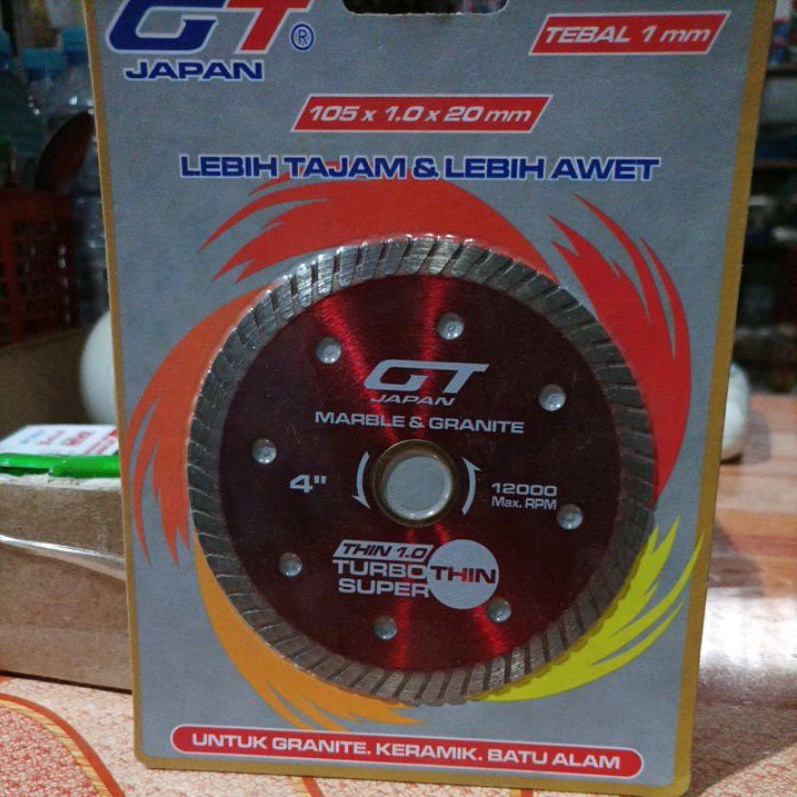 Jual mata grenda potong 4" basah kering original GT potong keramik ...