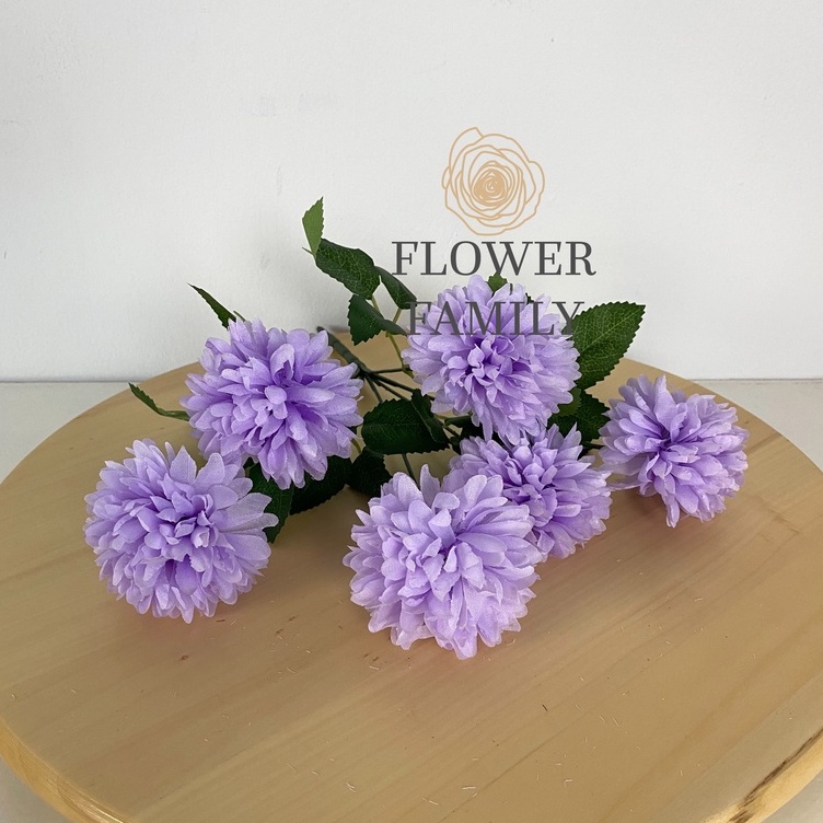 Jual Flower Family - [6 Cabang] Pom pom Artificial / Bunga Palsu Pom ...