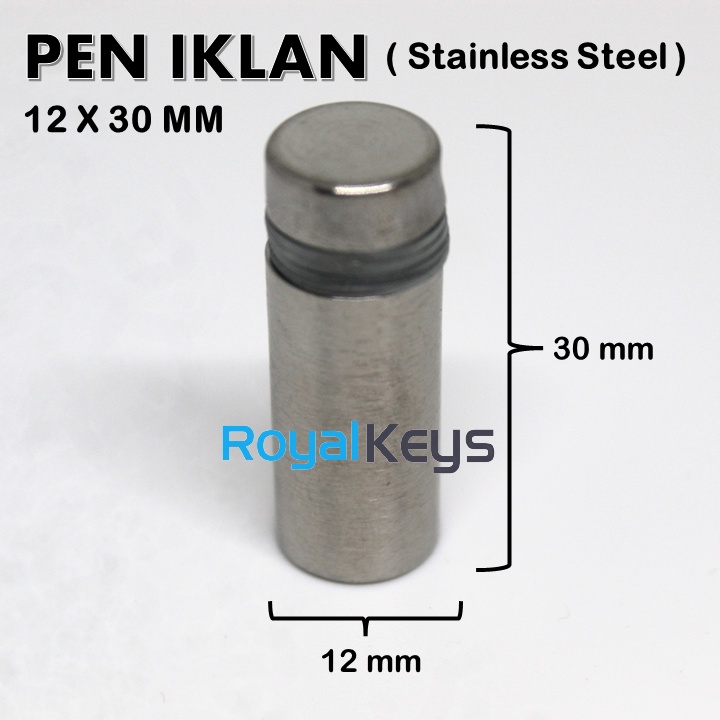 Jual Pen Iklan Baut Sekrup Kaca Akrilik 12x30 Sign Board Acrylic 12 x ...