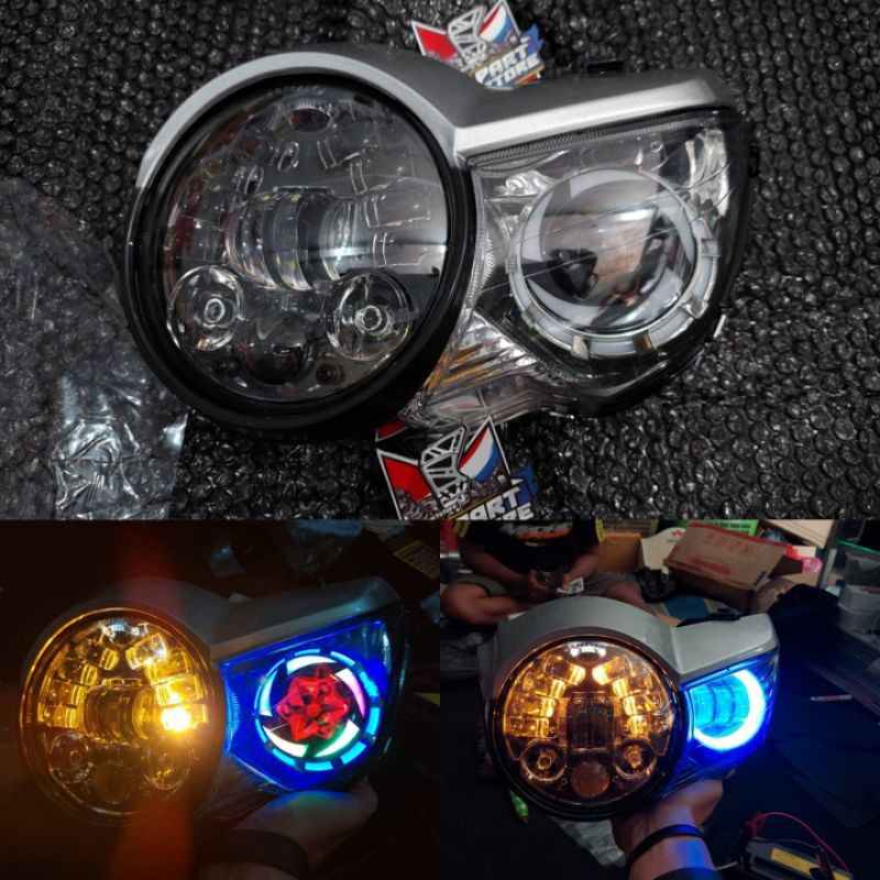 Jual Reflektor lampu pece daymaker 16led pakai projie atau daymaker ...