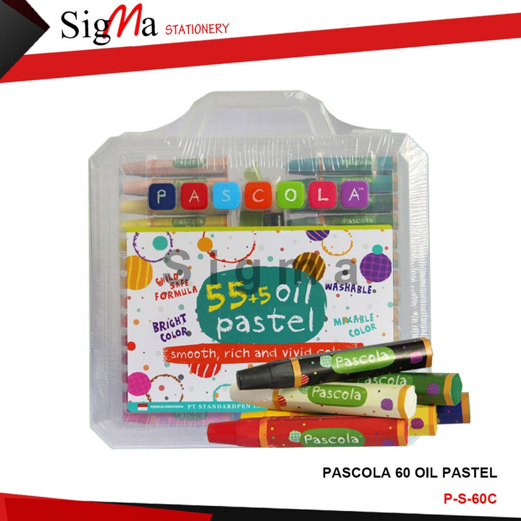 Jual Crayon Murah PASCOLA 60 warna ( 55+5 warna ) | Shopee Indonesia