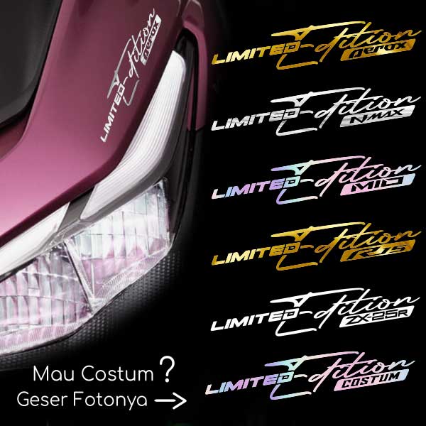 Jual Stiker Aerox Limited Edition New / Sticker Motor Limited Edition ...