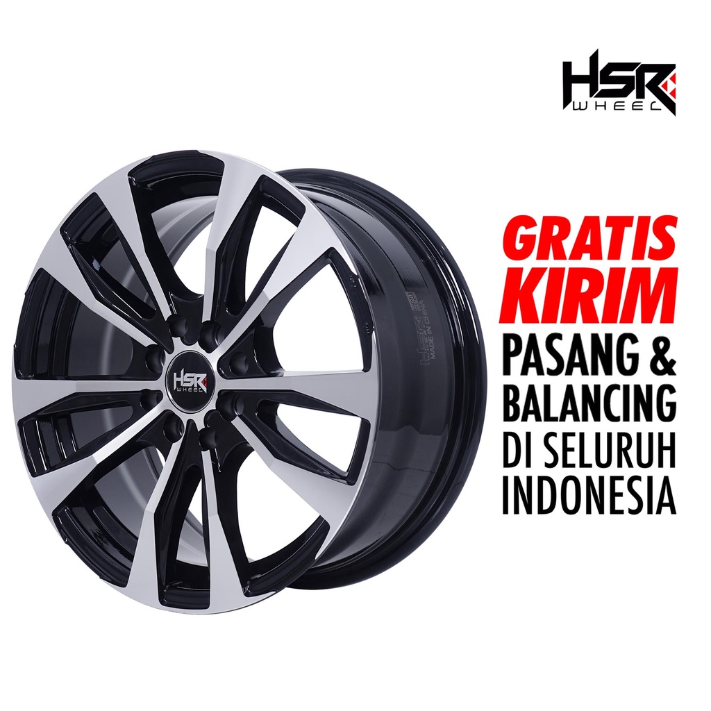 Jual Velg mobil avanza racing ring 16 HSR HIKARI 16x7 8X100-114,3 Black ...