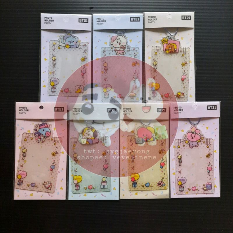 Jual BTS BT21 PHOTOCARD HOLDER KEYRING - KOYA, RJ, SHOOKY, MANG, CHIMMY, TATA, COOKY - PC; MPC ...
