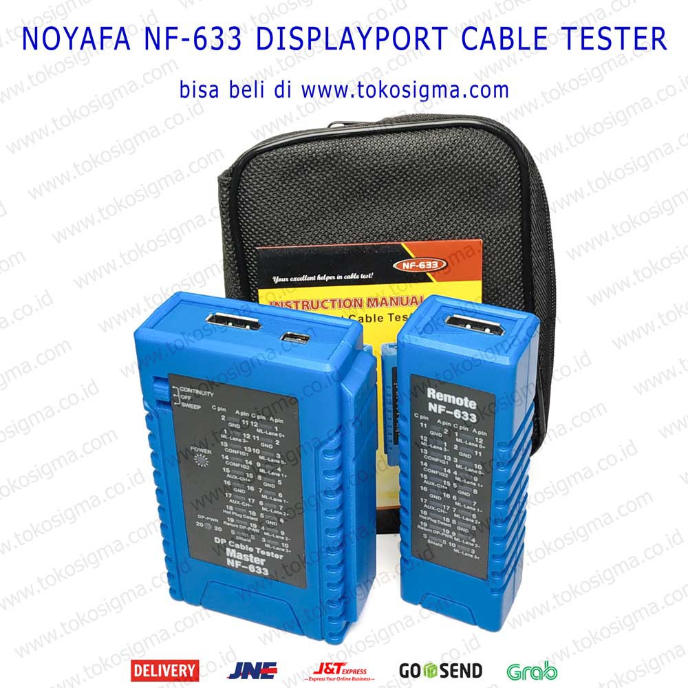 Jual NF-633 MINI DISPLAYPORT - DISPLAY PORT - DP CABLE TESTER kabel ...