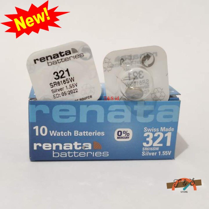 Jual BATRE RENATA SR616SW SR616 SR 616 SW 321 BATTERY BATERAI ORIGINAL ...