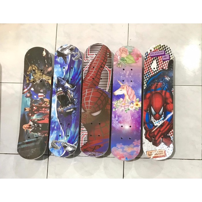 Jual Papan Skateboard Anak Remaja / Papan Seluncur Full Set Ukuran ...