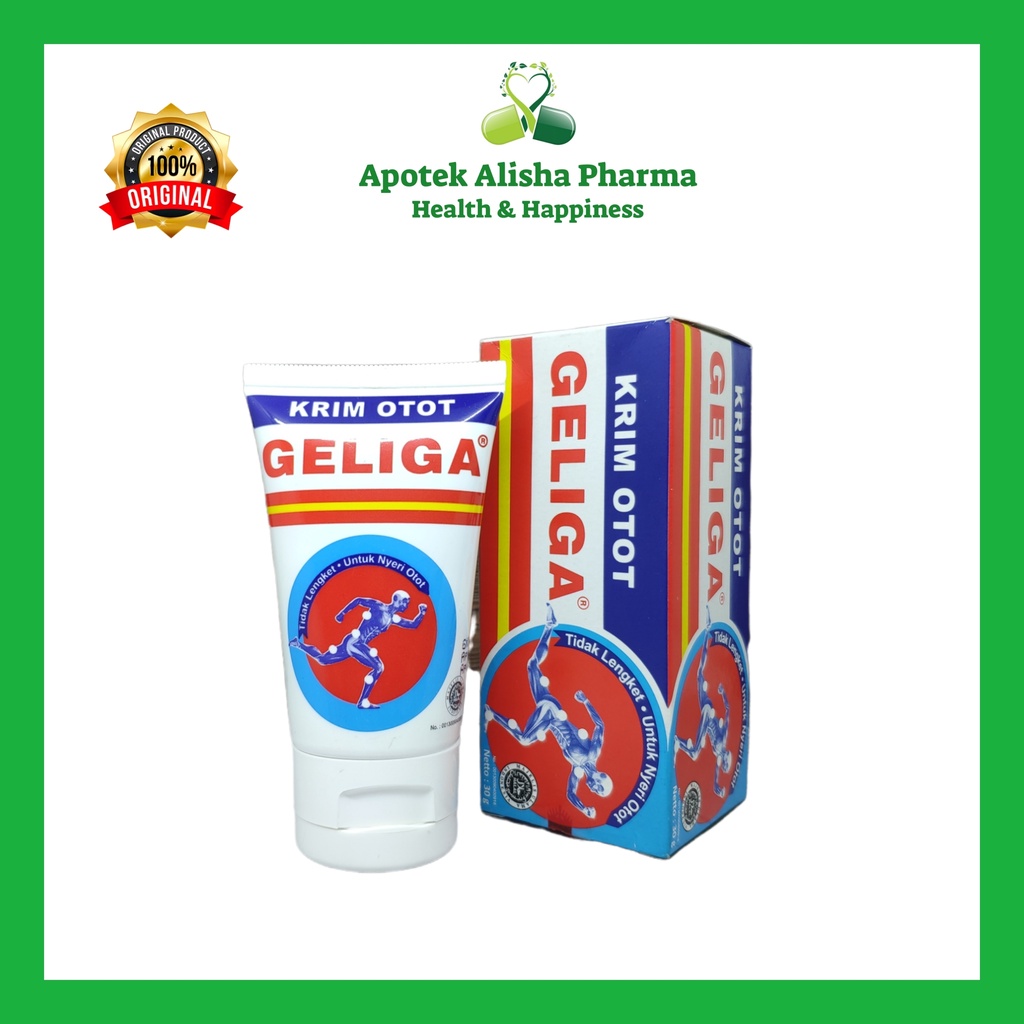 Jual Krim Otot Geliga Tube 30/60gr - Geliga Krem Otot Sendi Keseleo ...