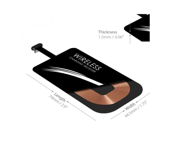 Jual Qi Wireless Charging Receiver USB Type-C Xiaomi Samsung | Shopee ...