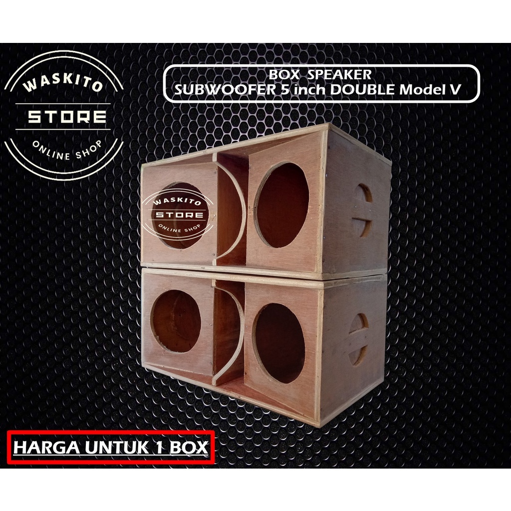 Jual Box Speaker Subwoofer 5 inch Double | Shopee Indonesia