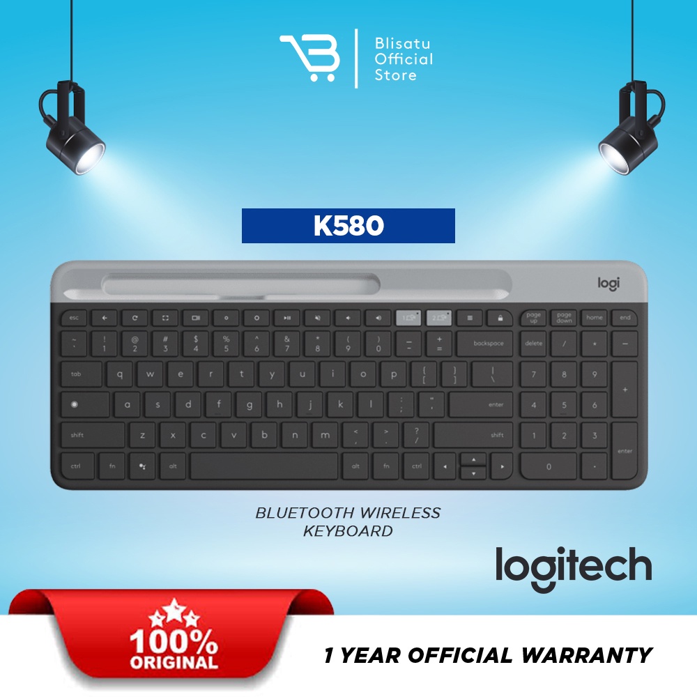 Jual Logitech K580 Slim Multi Device Wireless Bluetooth Keyboard ...