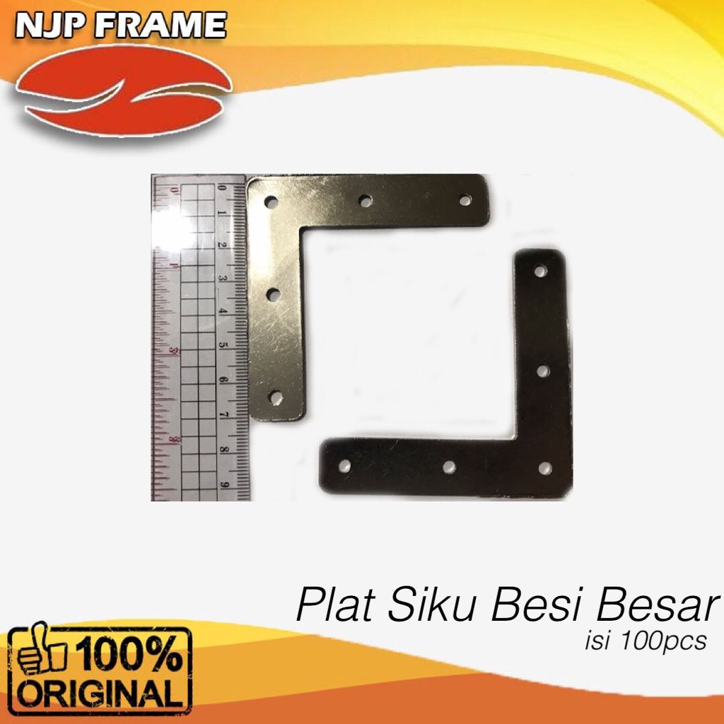 Jual PLAT SIKU BESI BESAR 100pcs | Shopee Indonesia