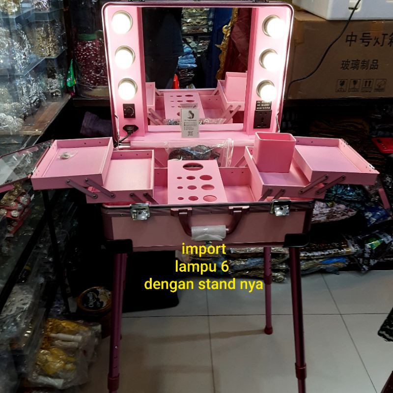 Jual Koper Make Up Besar dan Stand Premium Original / Beauty Case With ...