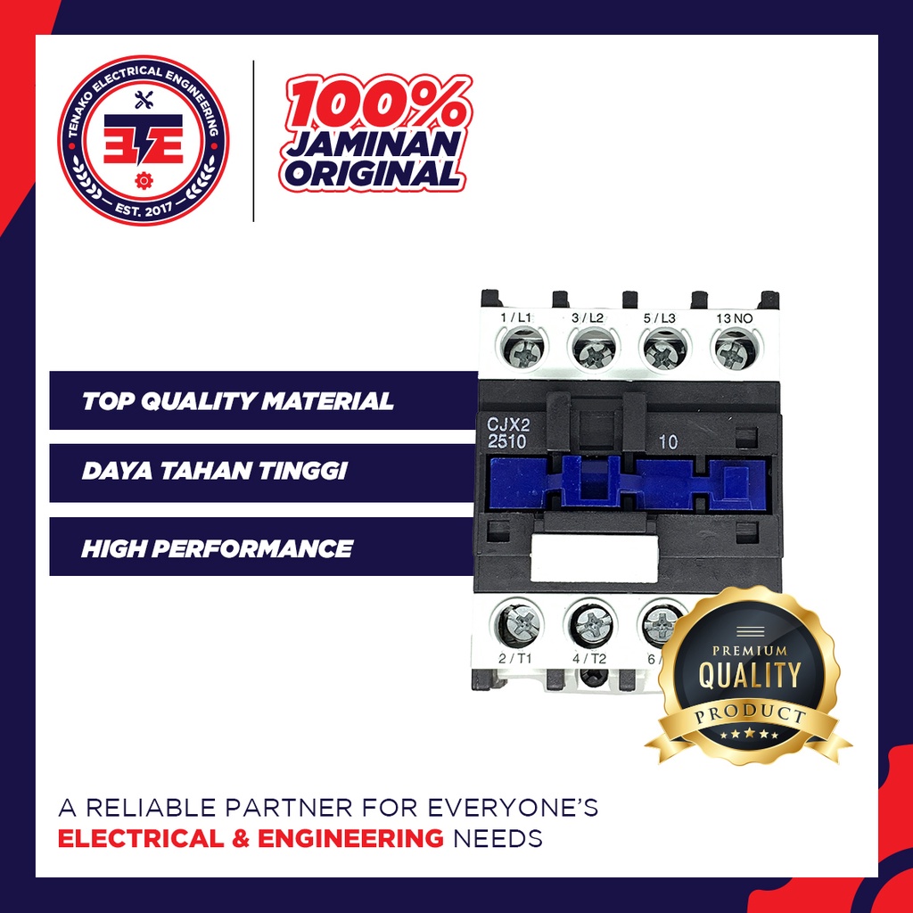 Jual Contactor CJX2-2510 Kontaktor 25A Kapasitas 25 Amper | Shopee Indonesia