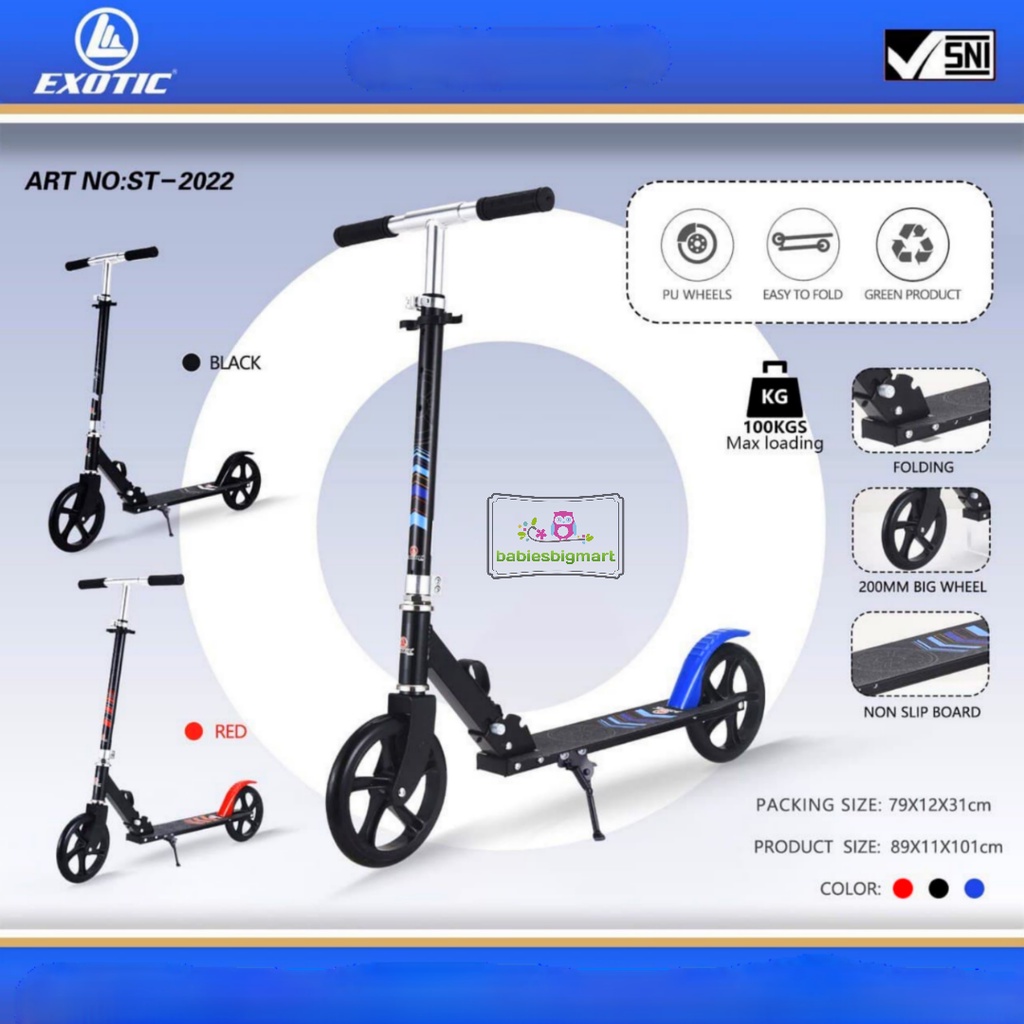 Jual Scooter Exotic ST 2022 / HB 512 / 513 Otoped Skuter Children ...