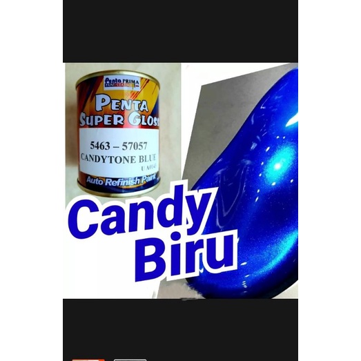 Jual Cat Candy Tone blue/Biru Cat Penta Super Glos Biru 1kg | Shopee ...