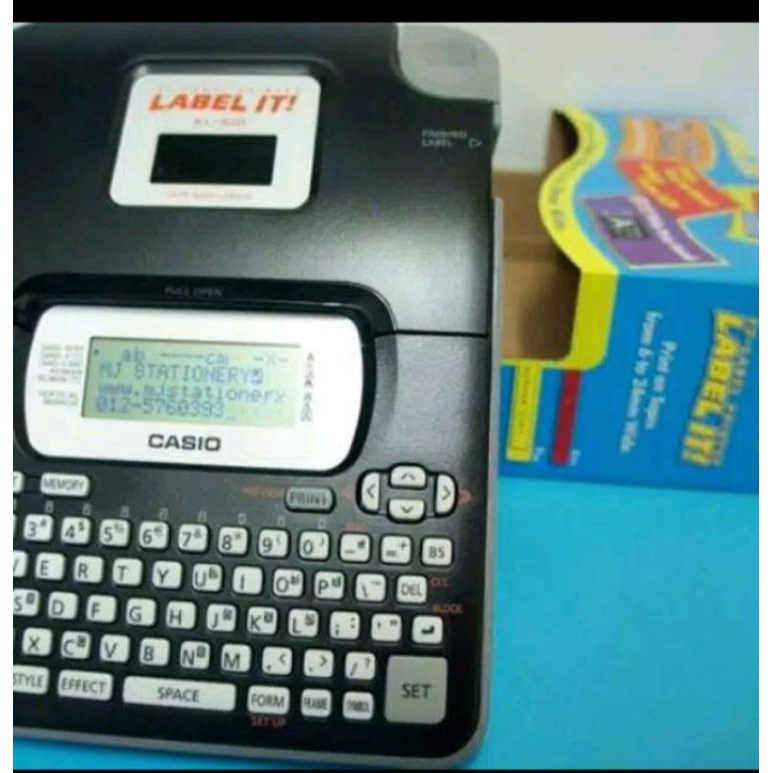 Jual CASIO KL 820 PRINTER LABEL # EZ Label Tape Casio #Original ...