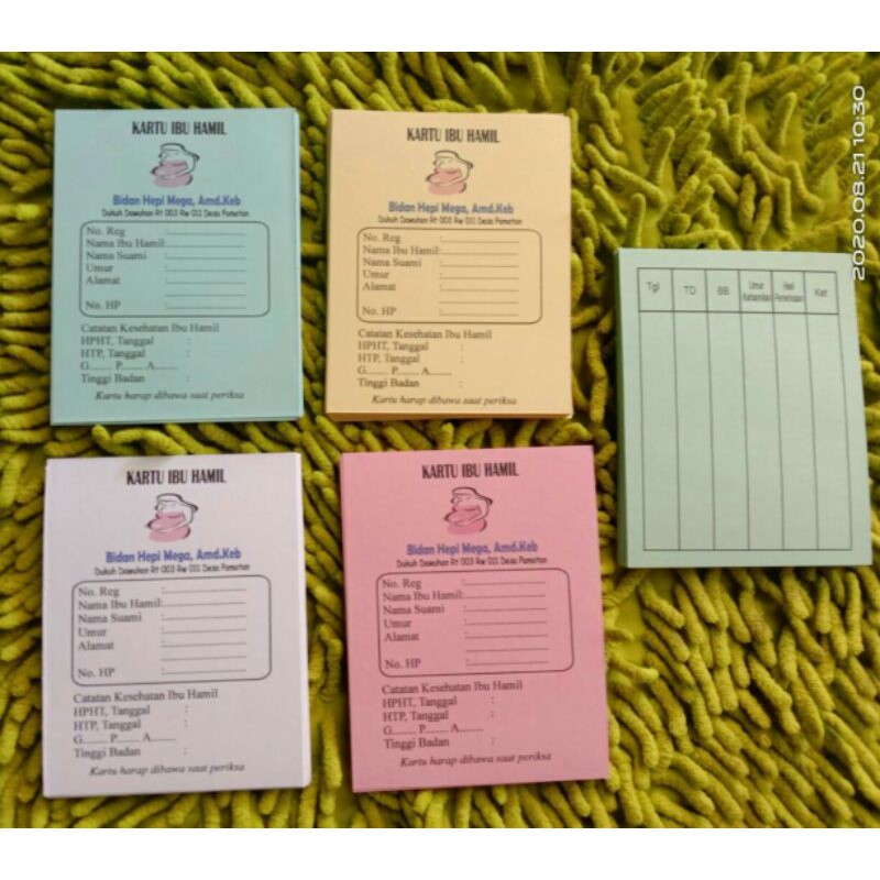 Jual KARTU IBU HAMIL, KARTU BIDAN, KARTU KB, | Shopee Indonesia