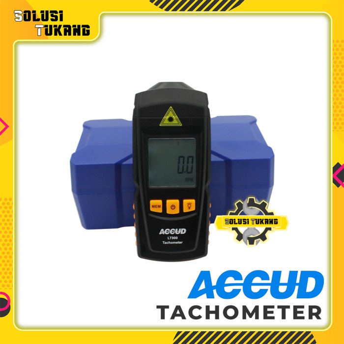 Jual Alat Ukur Kecepatan Putaran Digital Laser Tachometer LT900 ACCUD | Shopee Indonesia