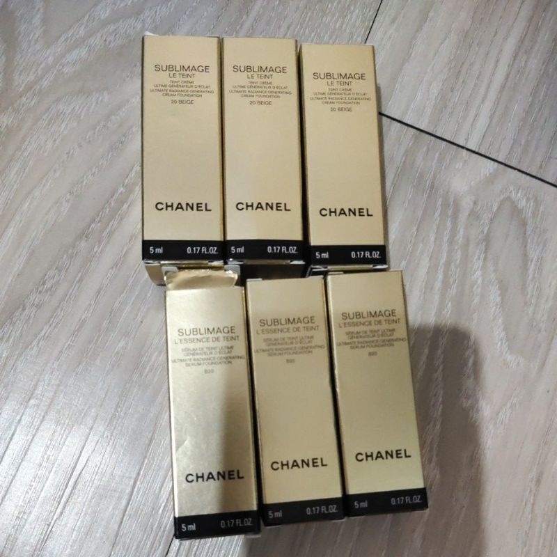 Jual CH4N3L Sublimage le teint series travel size 5ml shade B20 complete box packaging | Shopee ...