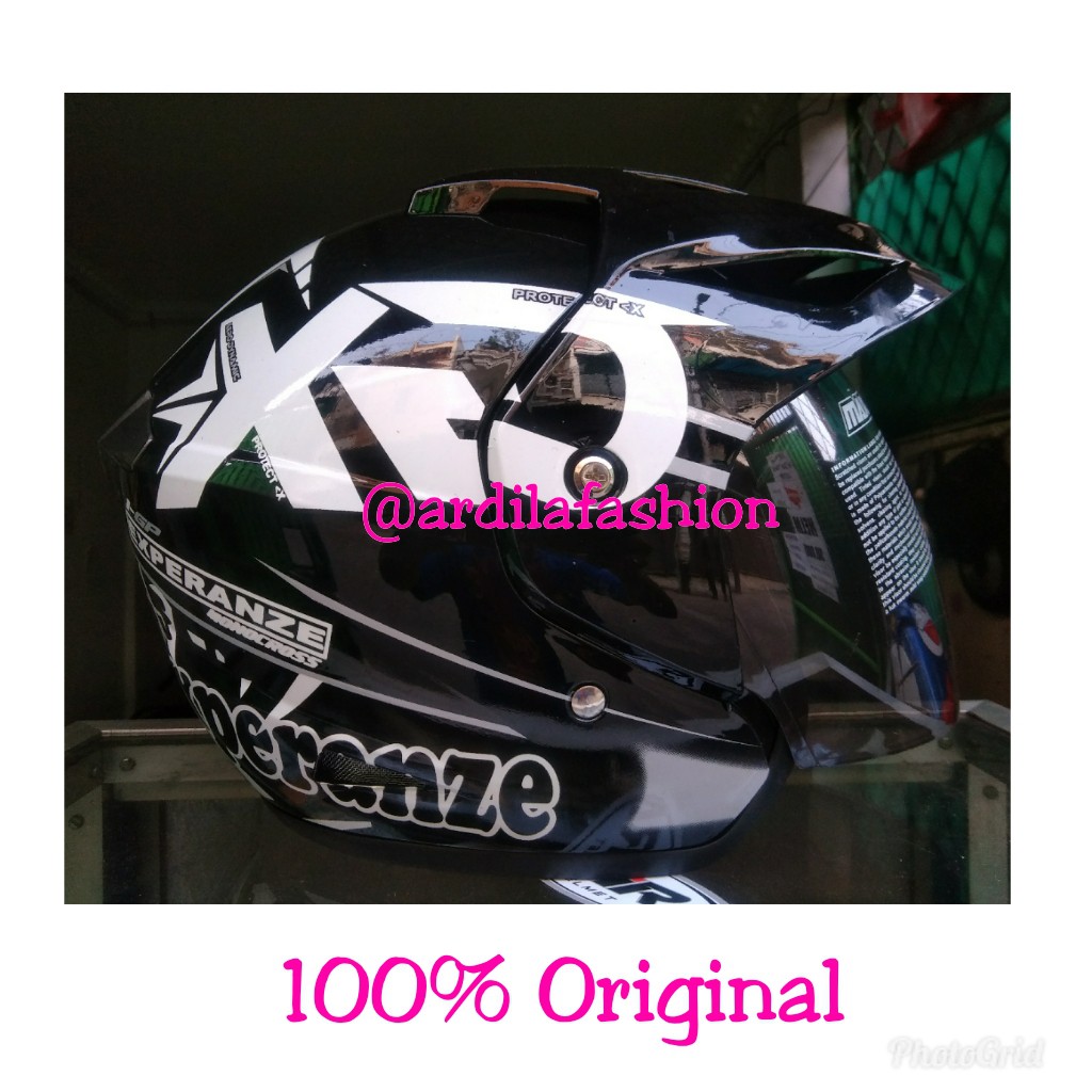 Jual Helm Takira GX New Experanze BLACK/WHITE | Shopee Indonesia