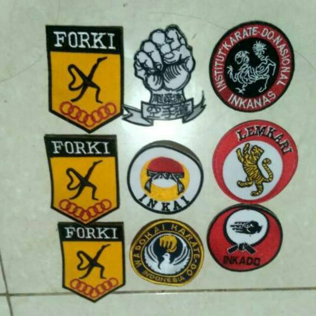 Jual Lambang Perguruan Lemkari, Forki, INKANAS, INKAI, INKADO, GOJUKAI ...