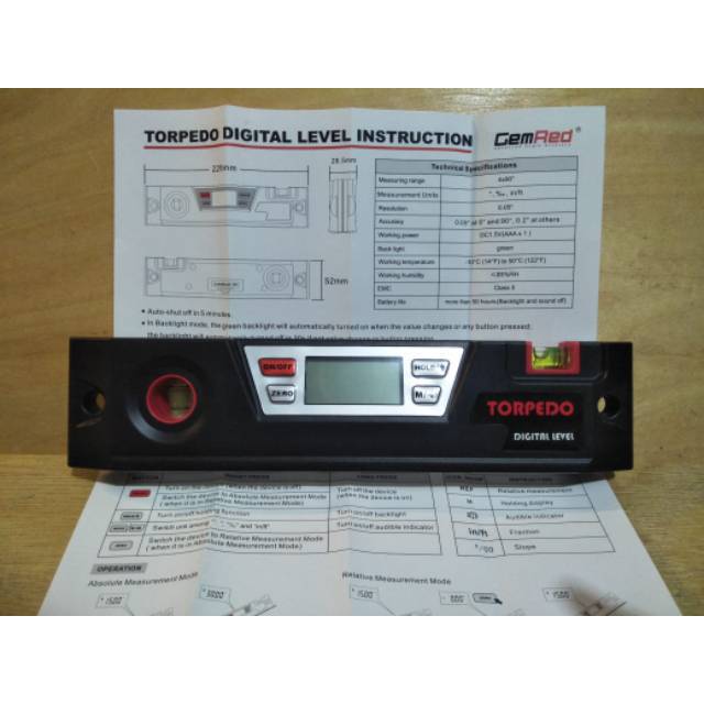 Jual Best Seller Waterpas Digital Inclinometer Digital Waterpass ...