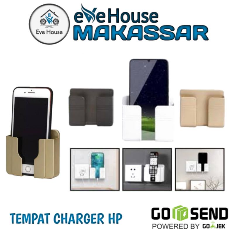 Jual Makassar V119 Tempat charge handphone dinding holder hp cas tempat ...