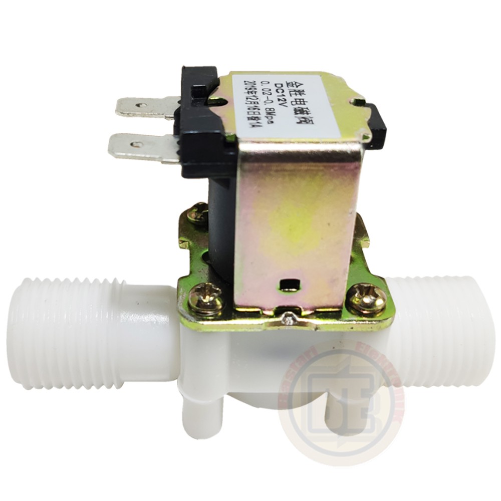Jual Electric Solenoid 12VDC Valve Magnetic DC NC Water Air Inlet Flow ...