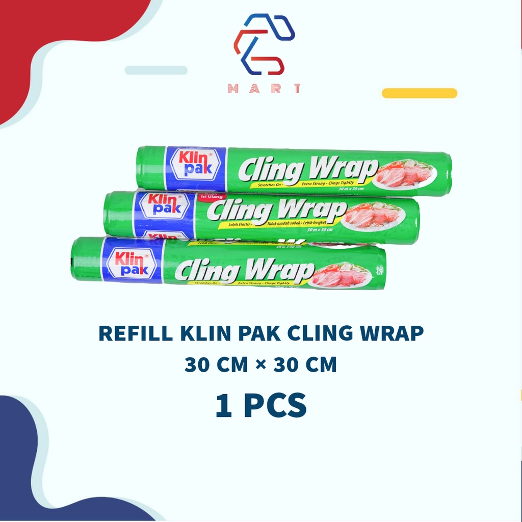 Jual Klin Pak Cling Wrap Refill 30 cm x 30 M | Shopee Indonesia