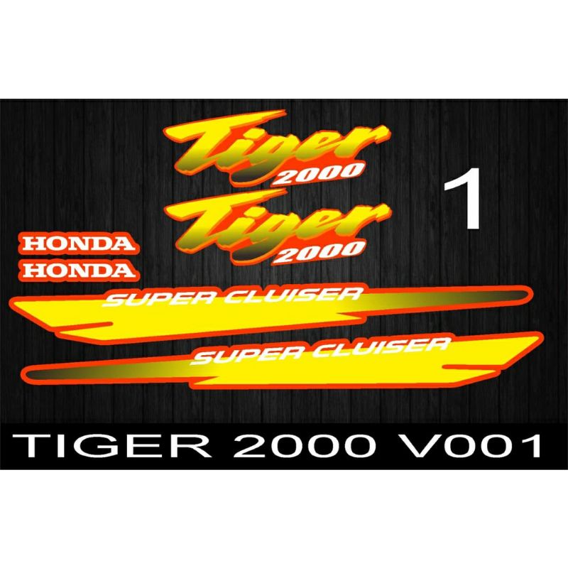 Jual Stiker Striping Decal Tiger Tahun 2000 Motif V001 | Shopee Indonesia