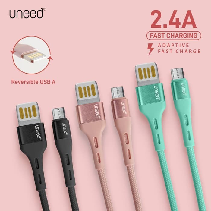 Jual Kabel Data UNEED Reversible Type C UCB42C 1M - Fast Charge ...