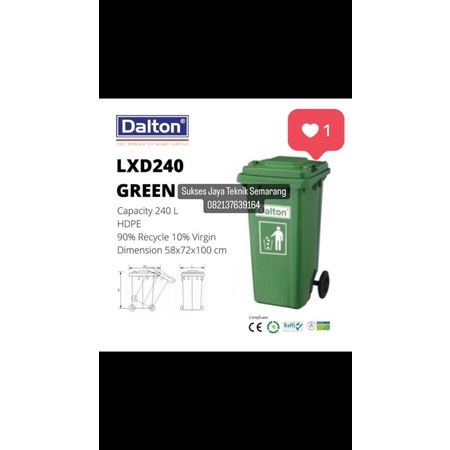 Jual Tempat sampah Dalton 240 liter | Shopee Indonesia