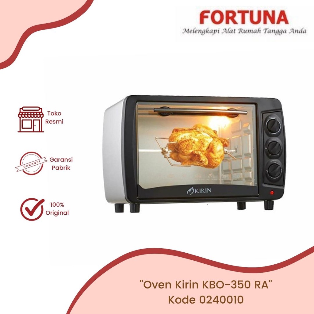 Jual Oven Kirin 35L KBO-350RA Electric / Oven Listrik Kirin | Shopee Indonesia