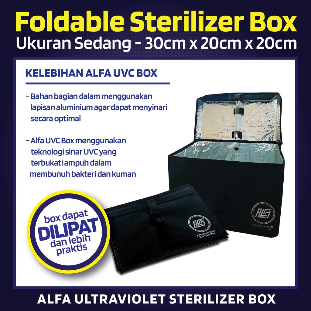 Jual UVC BOX / UV BOX STERILIZER / UVC STERILIZER BAG DISINFECTION BOX ...