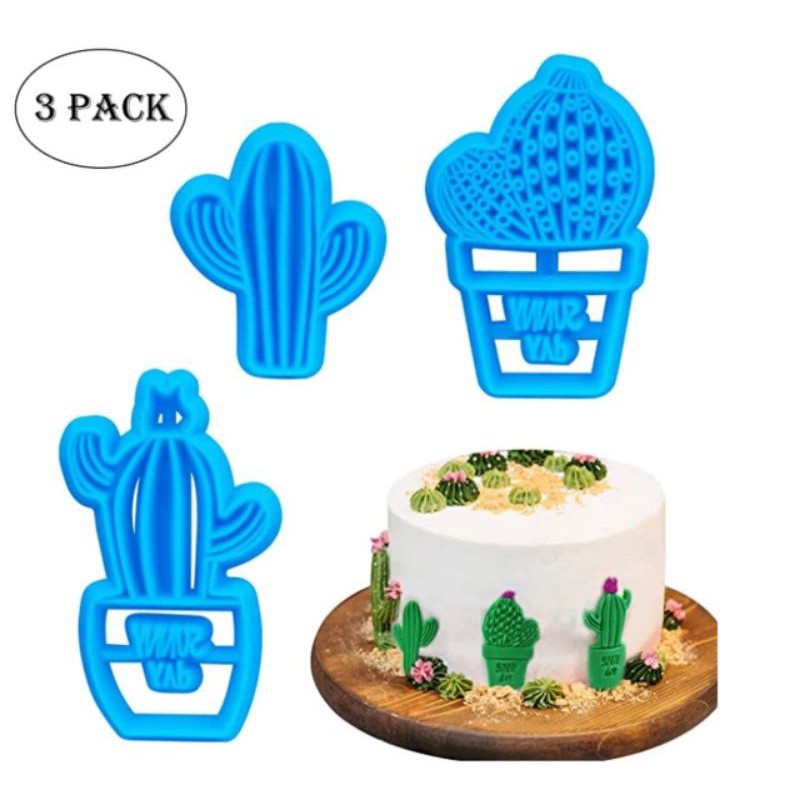 Jual Cetakan Kue Kering Kaktus Alat Dekorasi Kue Cetakan Fondant ...