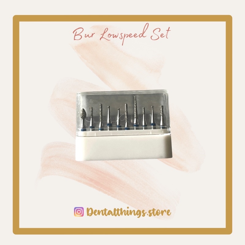 Jual Bur Gigi / Dental Diamond Bur Student Kit Low Speed RA / bur intan ...