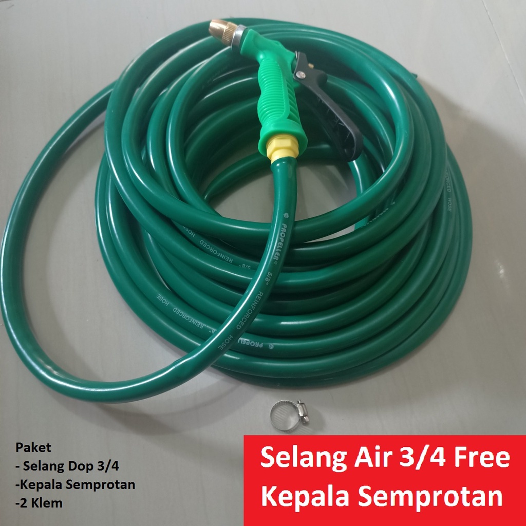 Jual Paket Selang Air 3/4- Selang Air Dop Ukuran 3/4 Plus Kepala Selang ...